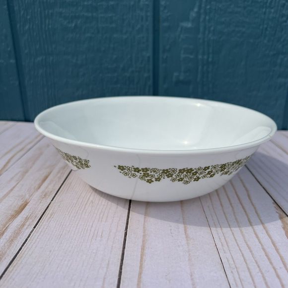 Corelle | Dining | Vintage Corelle Green Spring Blossom Crazy Daisy ...
